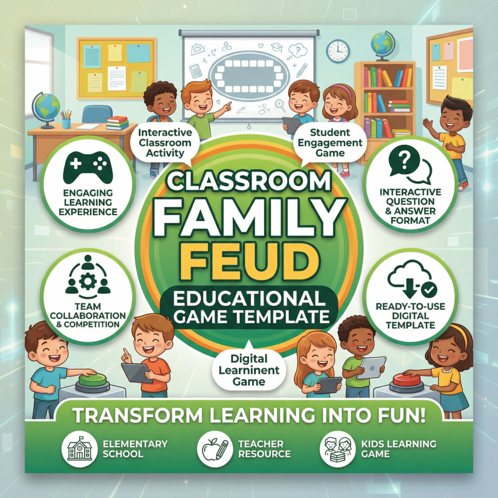 Family Feud Classroom PPT Interactive | Classroom Quiz